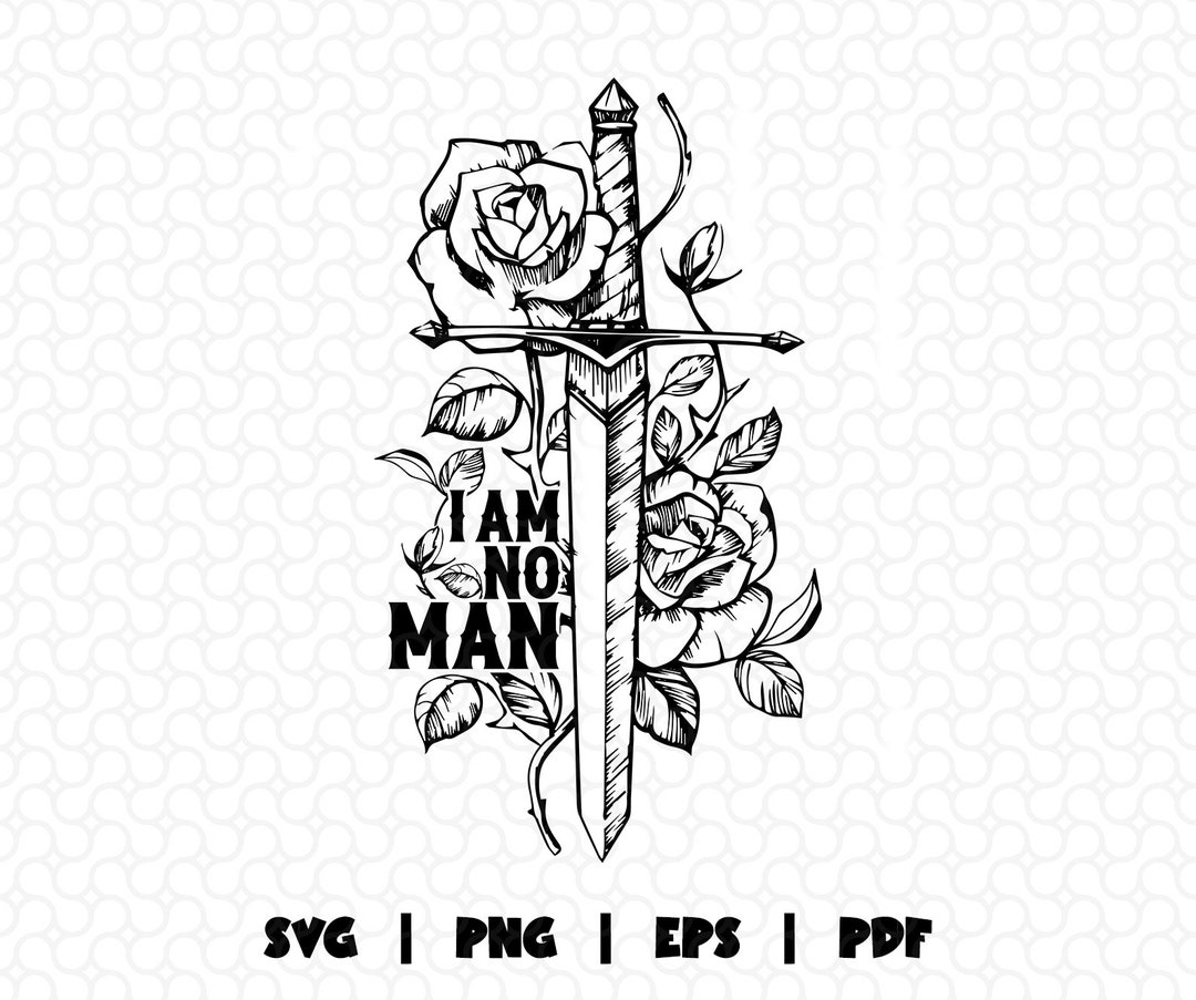 I Am No Man Png Svg, Fantasy Reader Svg, Bookish Shirt Design, Bookish ...