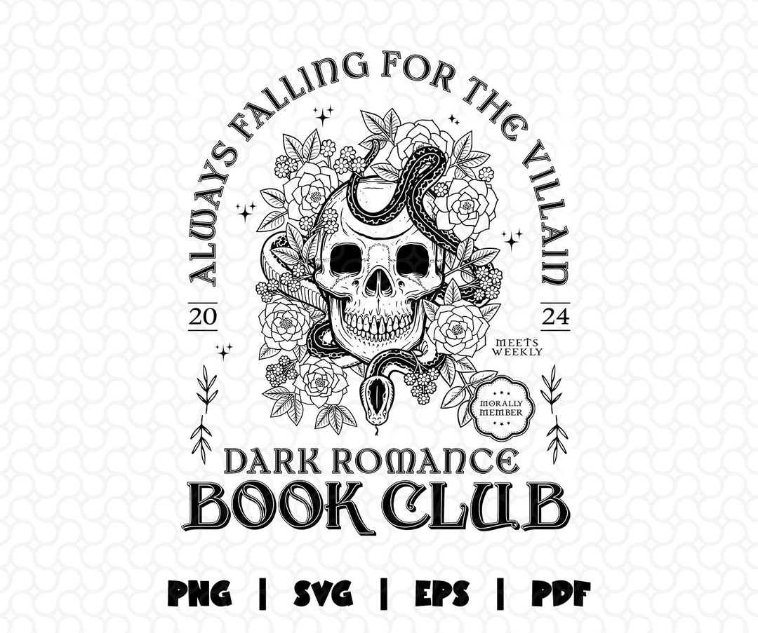 Dark Romance Book Club Svg Png, Vintage Dark Romance Shirt Design for ...