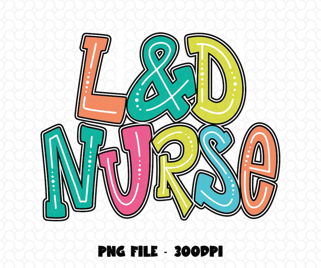 Cute L&D Nurse Colorful Png, Bright Doodle Png, Occupation Png, Medical ...
