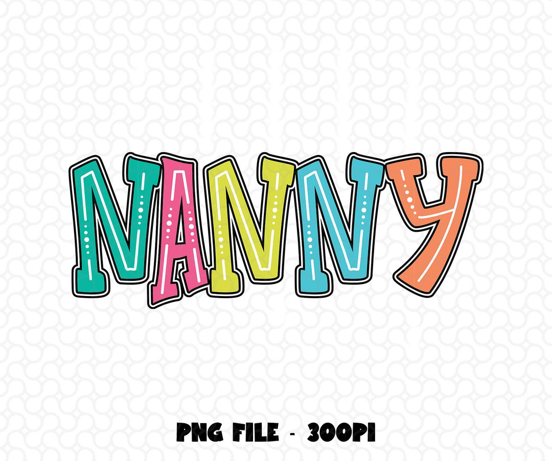 Cute Nanny Colorful PNG, Nanny PNG File, Bright Doodle Png, Spring ...