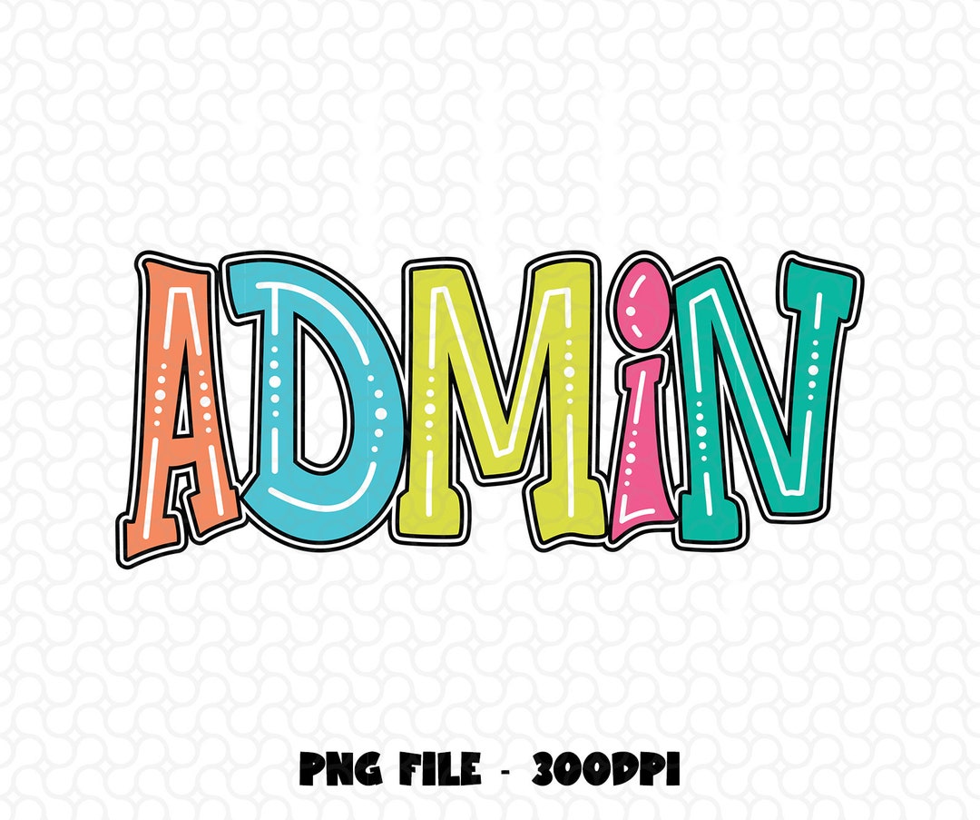 Cute Admin Colorful PNG, Admin Squad PNG, Bright Doodle Png, Occupation ...