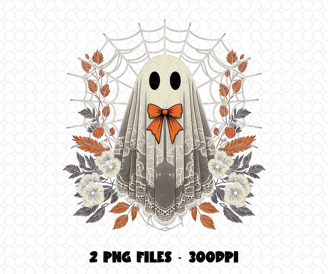 Cute Lace Ghost Png, Boo in Boojee, Halloween Boo Lace Bow Png ...