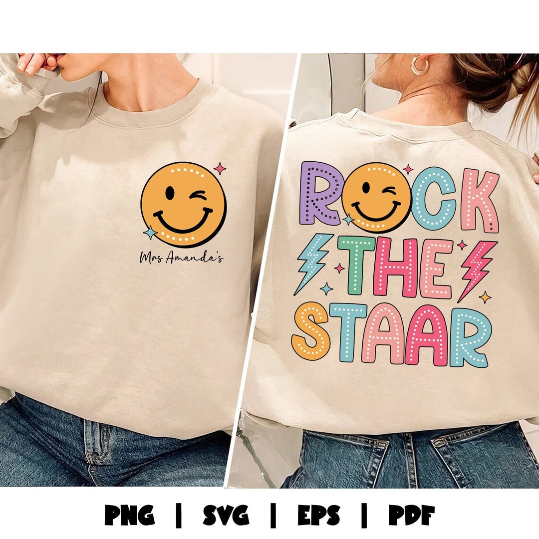 Rock The Staar Svg Png Testing Day Svg Dont Stress Just Do Your Best