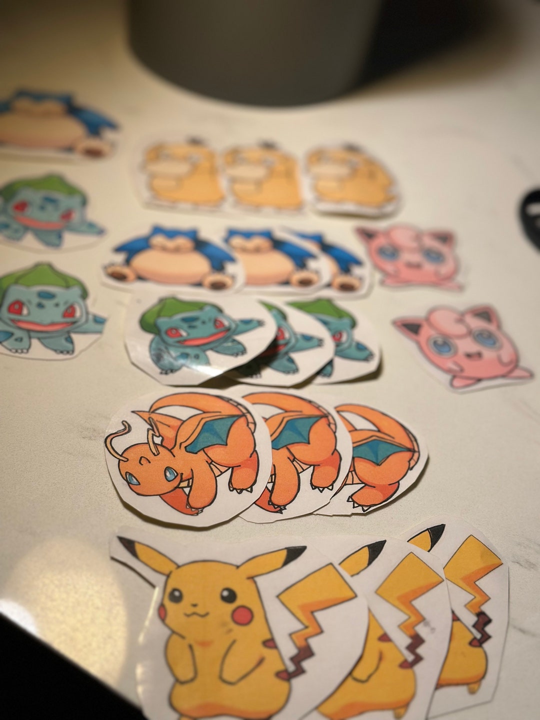 Pokemon Stickers. 6 Pokemons - Etsy