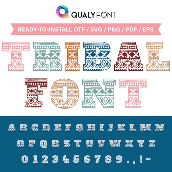 Tribal Numbers - Etsy