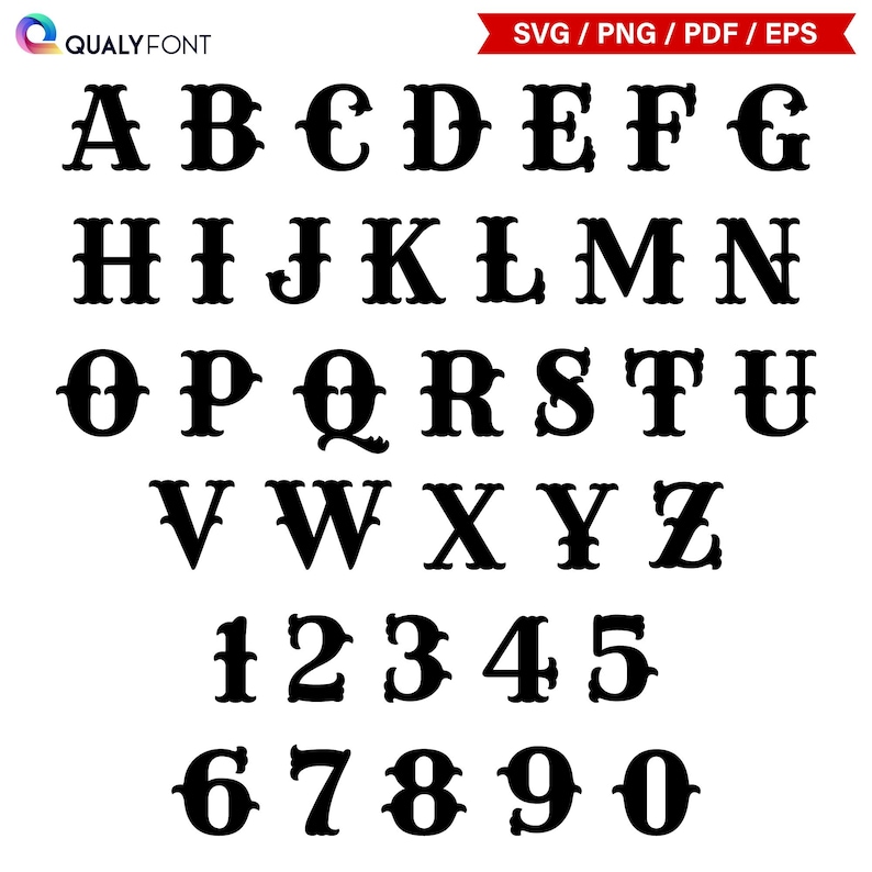 WILD WEST/ Western Font Svg, Png, Eps, Pdf, Cowboy Alphabet Letters ...
