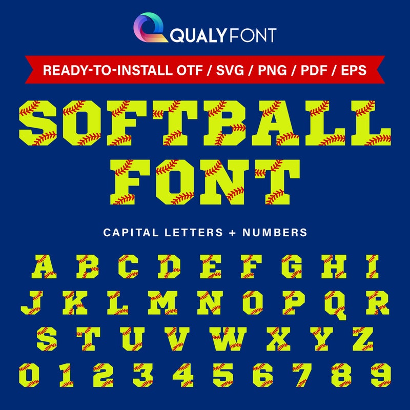 Softball Letters - Etsy