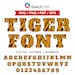 GO TIGER/ Tiger Font Svg, Png, Eps, Pdf, Tiger Alphabet Letters ...