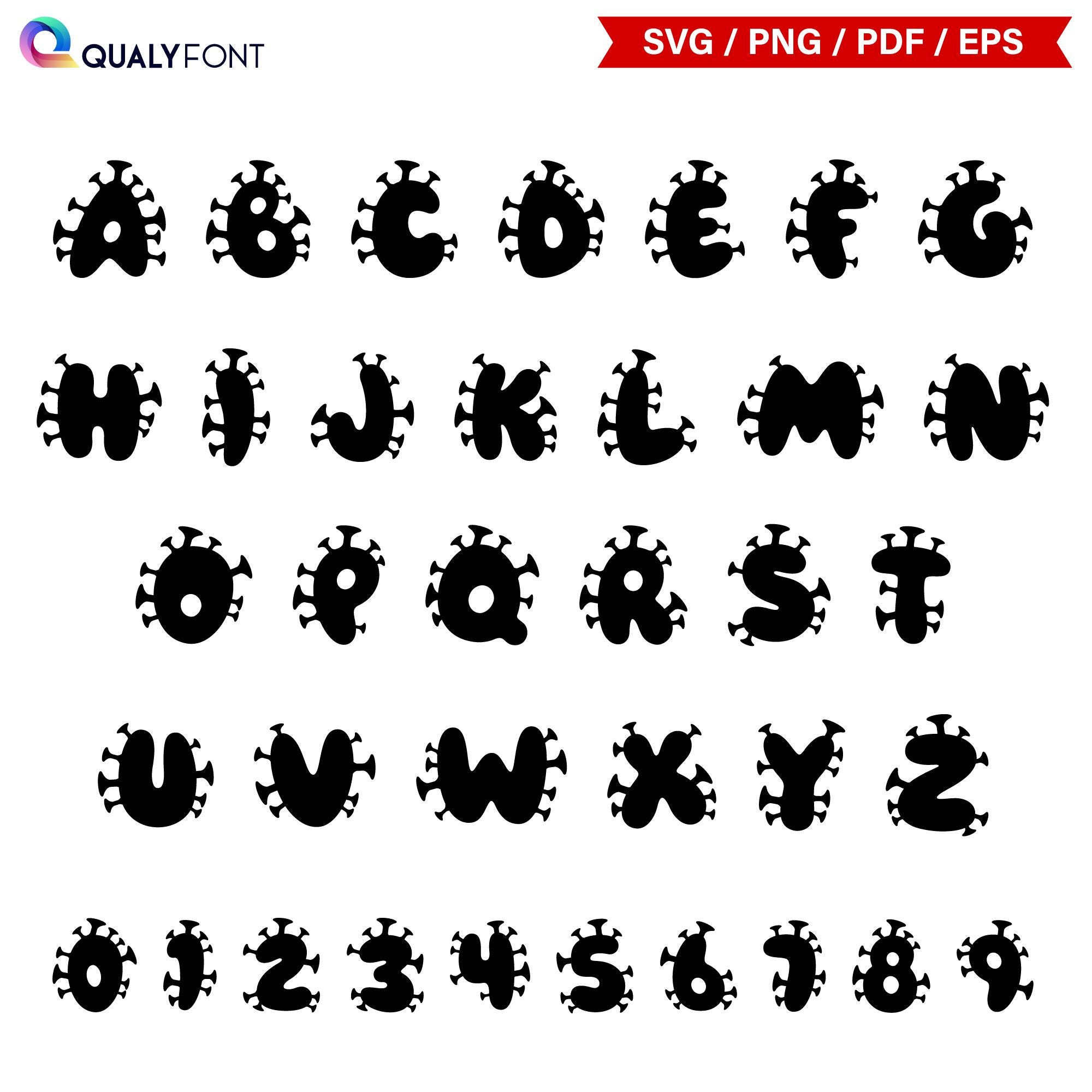 MICRO Font/ Microbe Font Svg, Png, Eps, Pdf, Funny Kids Fonts, School ...