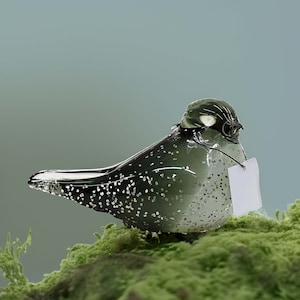 Small Glass Bird Figurines, Glass Bird, Hand Blown Art Glass,glass Bird ...