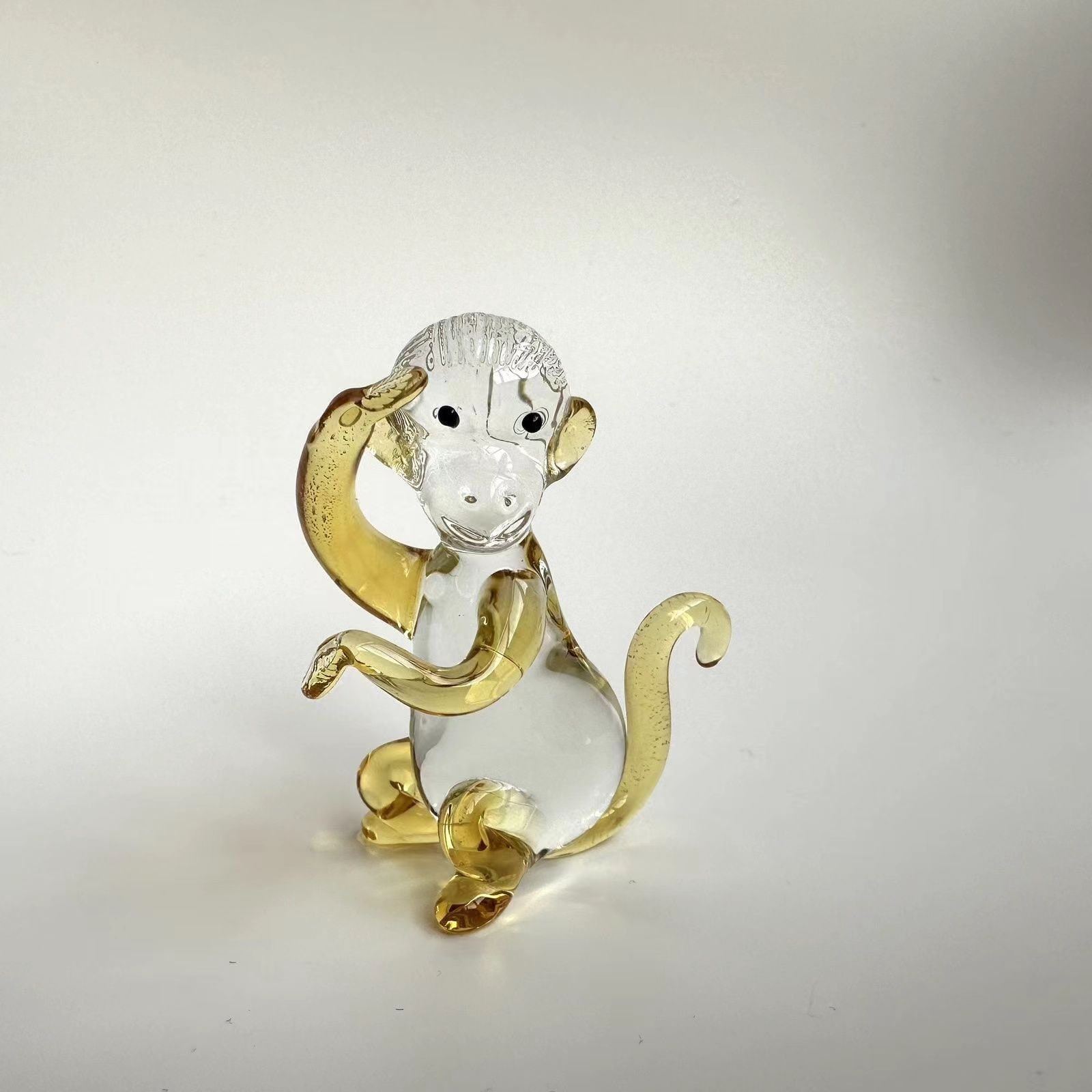 Glass Monkey Figurines, Glass Monkey , Hand Blown Glass,glass Monkey ...