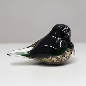 Small Glass Bird Figurines, Glass Bird, Hand Blown Art Glass,glass Bird ...