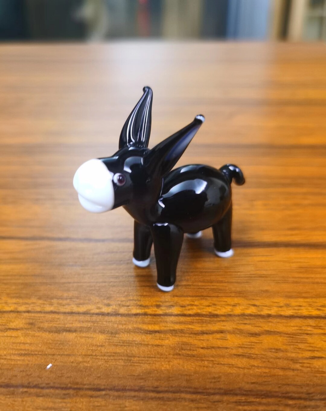 Glass Donkey Statue, Glass Donkey, Hand Blown Art Glass, Glass Donkey ...