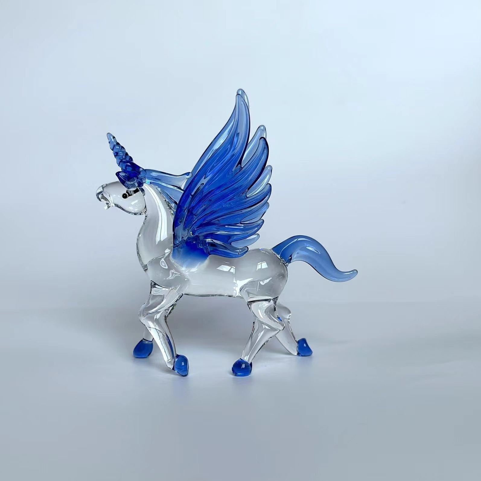 Glass Unicorn Figurines, Glass Unicorn , Hand Blown Art Glass,glass ...