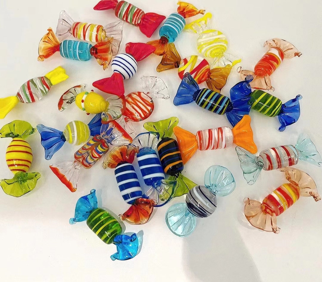 Handmade Glass Candies,set of 6,12 or 24 Candies,handblown Glass ...
