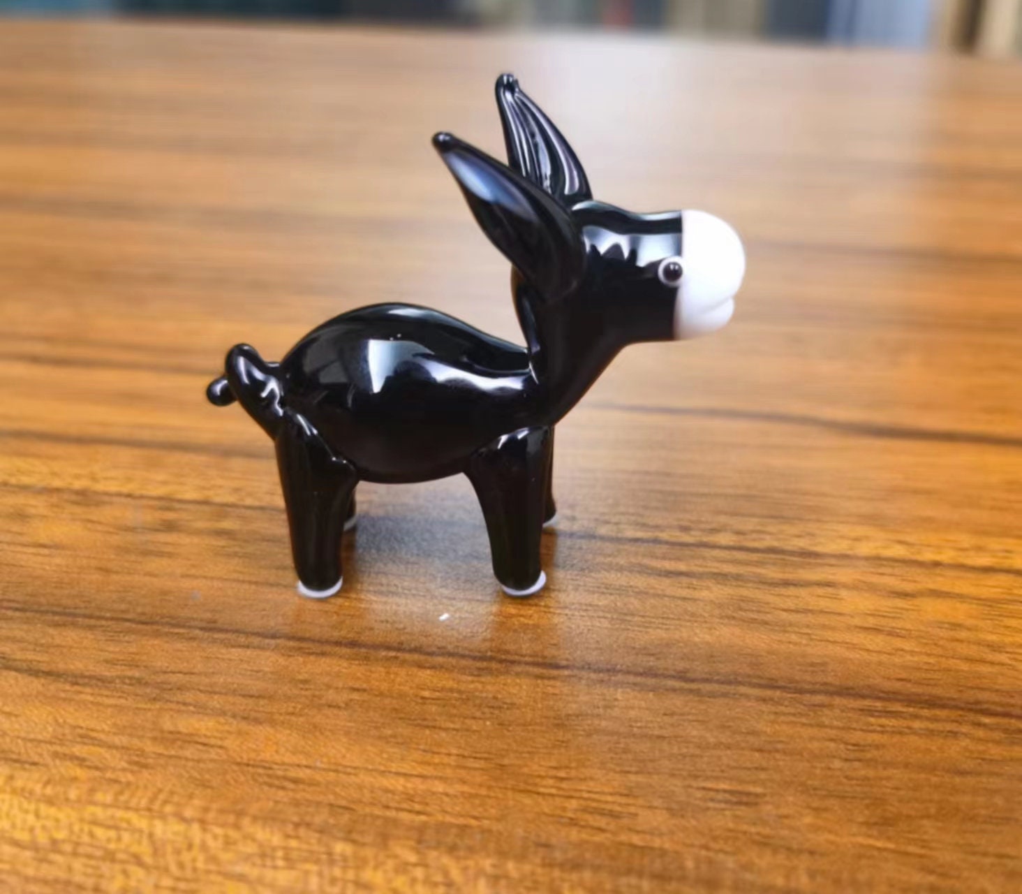 Glass Donkey Statue, Glass Donkey, Hand Blown Art Glass, Glass Donkey ...