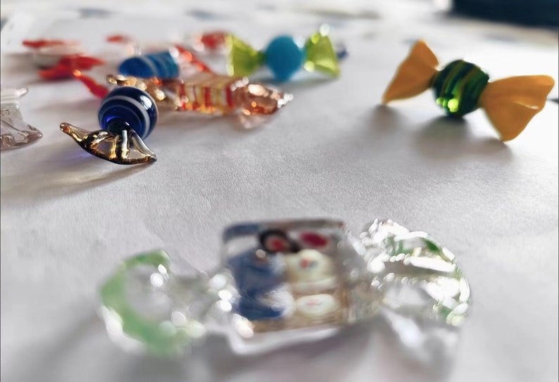 Handmade Glass Candies,set of 6,12 or 24 Candies,handblown Glass ...