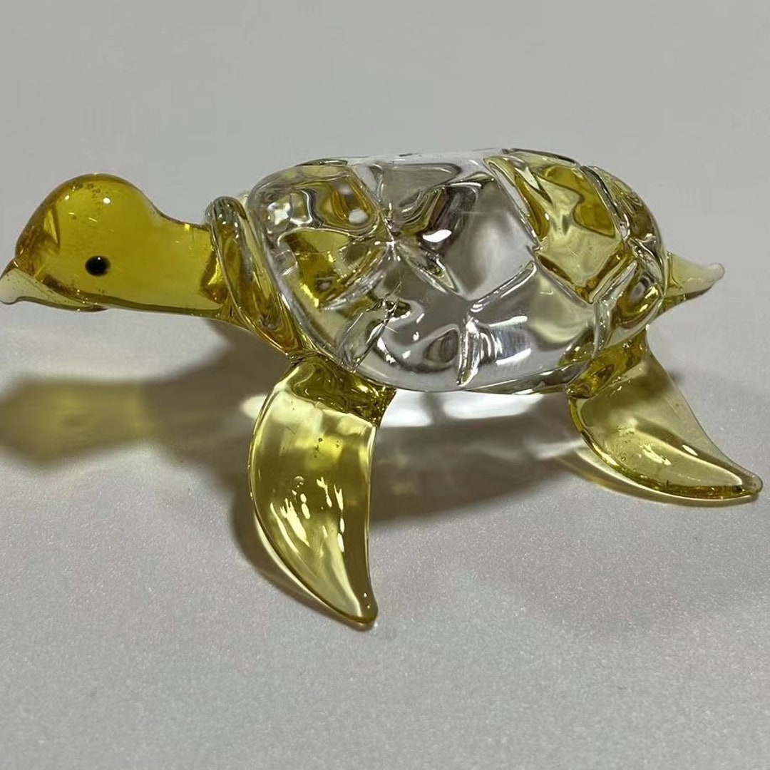 Glass Turtle Figurines, Glass Turtle , Hand Blown Glass,glass Turtle ...
