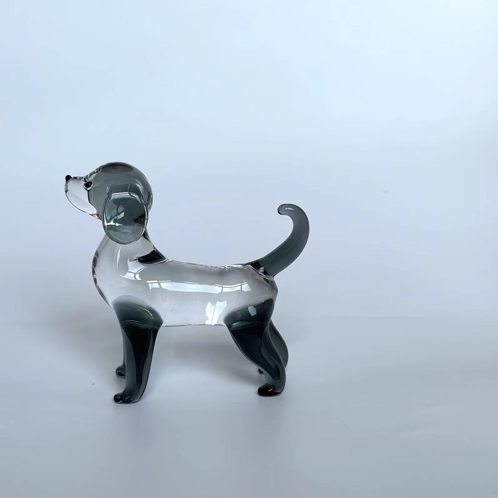 Glass Dog Figurines, Glass Dog , Hand Blown Art Glass,glass Dog ...