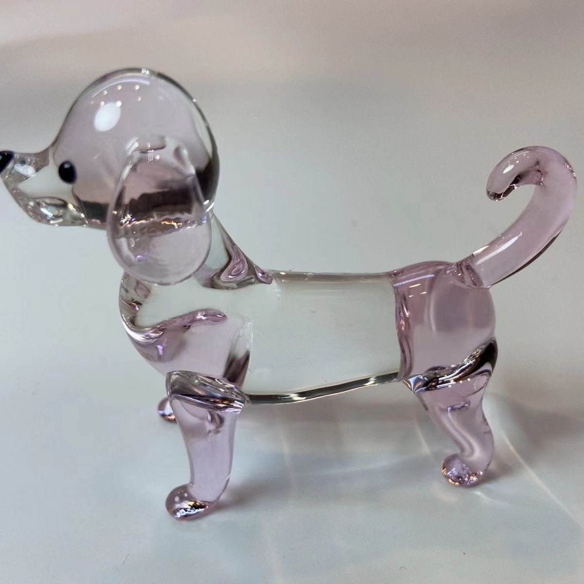 Glass Dog Figurines, Glass Dog , Hand Blown Art Glass,glass Dog ...