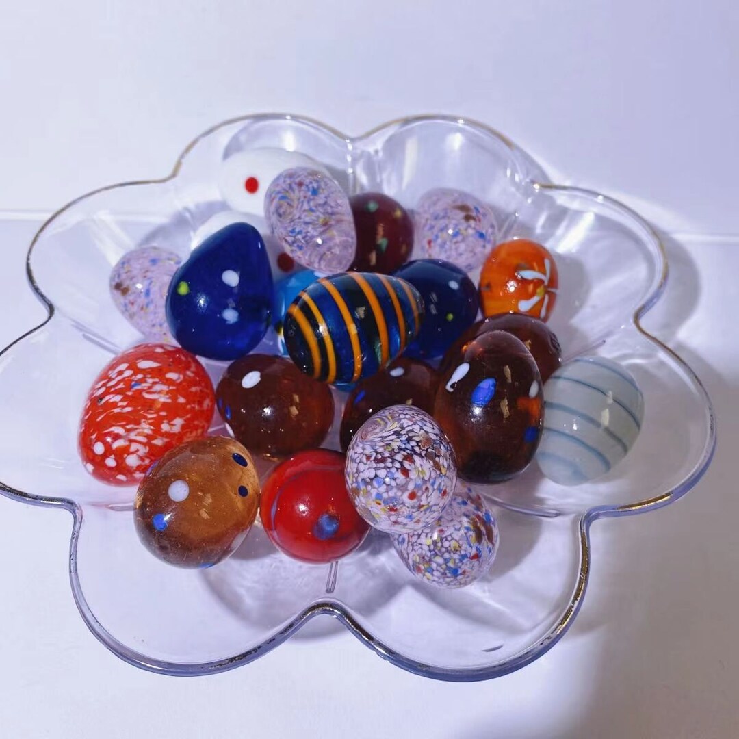 Handmade Glass Eggs, Easter Eggs, Hand Blown Stained Glass Eggs - Etsy