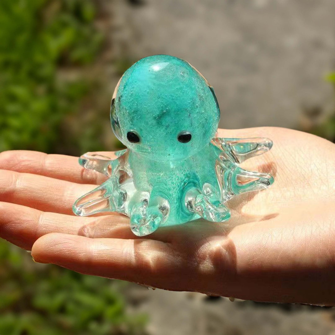 Glass Octopus Figurines, Glass Octopus, Hand Blown Art Glass,glass ...