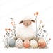 Easter Lamb Clipart Bundle | Watercolor Spring Designs (JPEG) - Etsy
