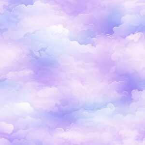 Purple and Blue Aurora Sky Digital Paper Pack | High Quality 300 DPI ...