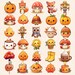 Autumn Kawaii Clipart Bundle | Set of 30 High Quality PNG Files ...