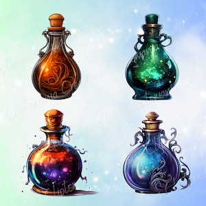 Magical Potions 15 PNG Clipart Bundle | Transparent Backgrounds ...