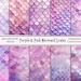 Purple and Blue Aurora Sky Digital Paper Pack High Quality 300 DPI ...