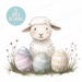 Easter Lamb Clipart Bundle | Watercolor Spring Designs (JPEG) - Etsy