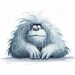 Funny & Expressive Abominable Snowman Clipart Bundle | 11 High Quality ...