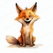 Cute and Funny Red Fox JPEG Clipart Bundle 12 High Quality 300DPI ...
