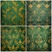 Distressed Green & Gold Digital Paper Pack | 20 High Quality 300 DPI ...