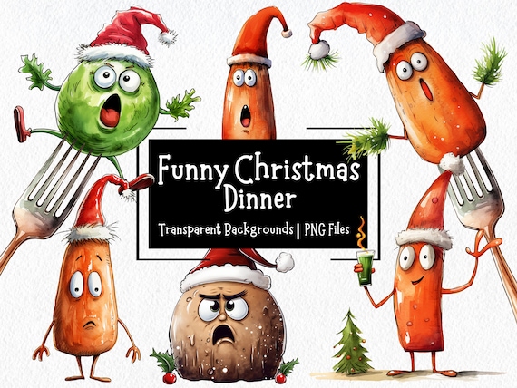 Christmas Dinner Pictures Clip Art