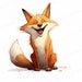 Cute and Funny Red Fox JPEG Clipart Bundle 12 High Quality 300DPI ...