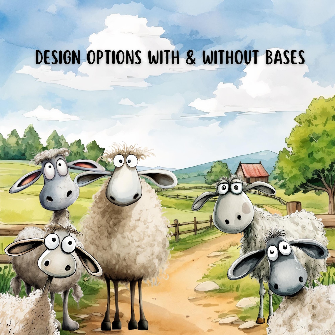 22 Cute, Funny and Quirky Sheep Clipart Bundle | Transparent ...