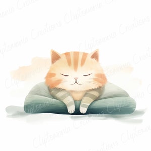 Cute Pastel Cats JPEG Clipart Bundle | 16 High Quality 300DPI Images ...