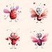 Cute Love Bug PNG Clipart Bundle | Transparent Backgrounds | Commercial ...