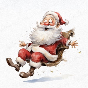 15 Funny and Cute Santa PNG Clipart Bundle | Transparent Backgrounds ...