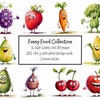 Funny Food Characters Clipart Bundle | 16 High Quality 300DPI Images ...