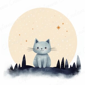 Cute Pastel Cats JPEG Clipart Bundle | 16 High Quality 300DPI Images ...