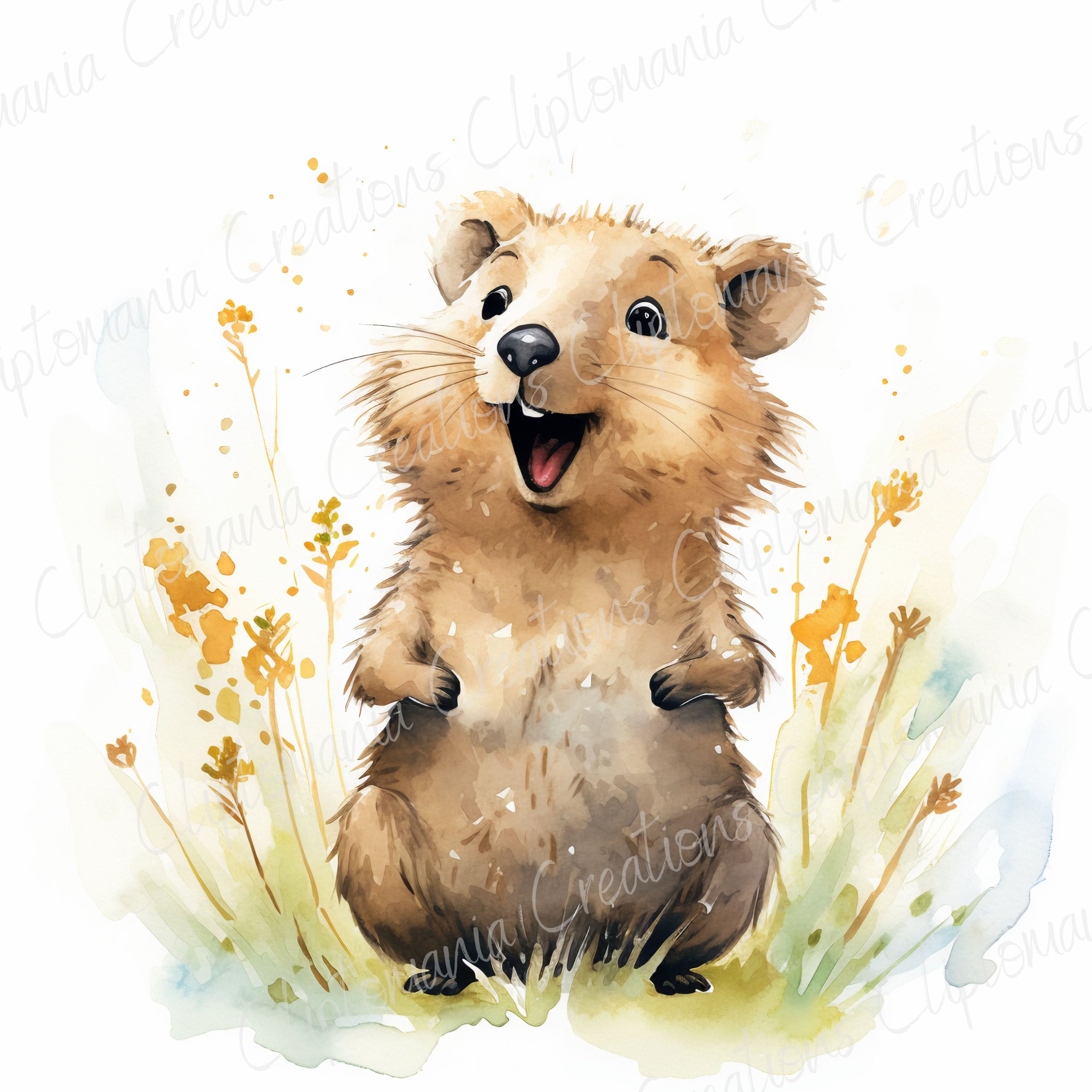 Cute Quokka Clipart Bundle | 10 High Quality 300DPI Images With White ...