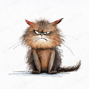 Funny Grumpy Cat PNG Clipart Bundle | Transparent Backgrounds ...