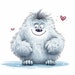 Funny & Expressive Abominable Snowman Clipart Bundle | 11 High Quality ...