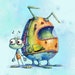 Funny Alien Clipart Bundle 12 PNG & JPEG Files Transparent Backgrounds ...