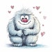 Funny & Expressive Abominable Snowman Clipart Bundle | 11 High Quality ...