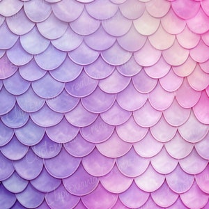 Pink & Purple Mermaid Scales Digital Paper Pack | 18 High Quality 300 ...