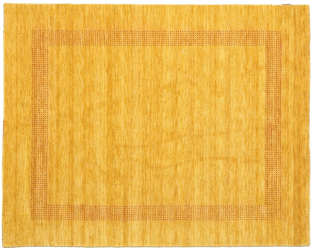 Modern Handloom Gabba Rug GOLD 100% Woolen Handmade Rug Designer Wool Soft Area Rug Handmade ...